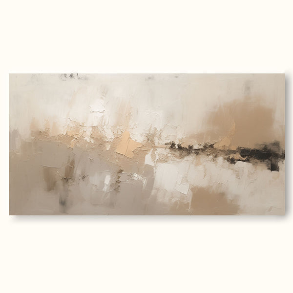 Minimalist Beige Abstract Wall Art Modern Beige Texture Painting Nordic ...