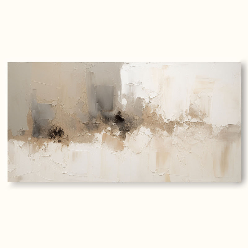 Beige Minimalist Wall Art Large Original Beige Abstract Painting ...