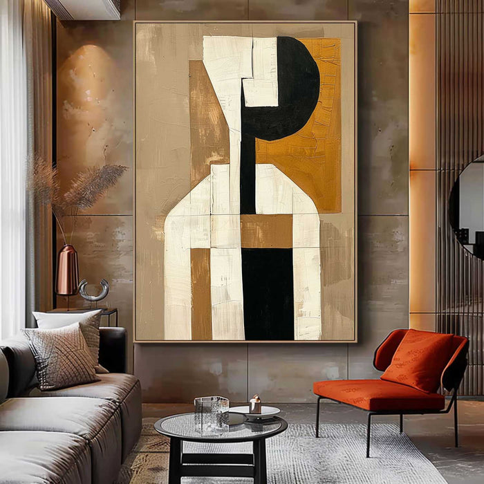 Large Faceless Portrait Painting Color Face Abstract Painting Large ...