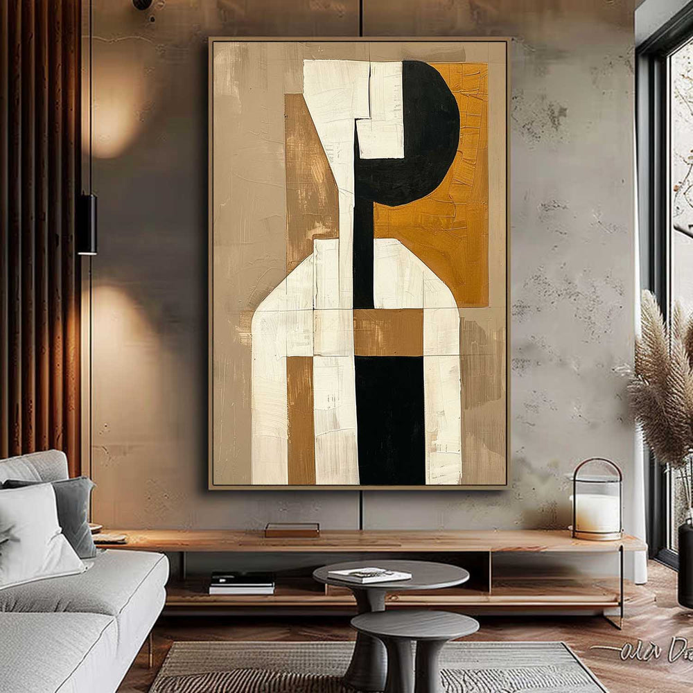 Large Faceless Portrait Painting Color Face Abstract Painting Large ...