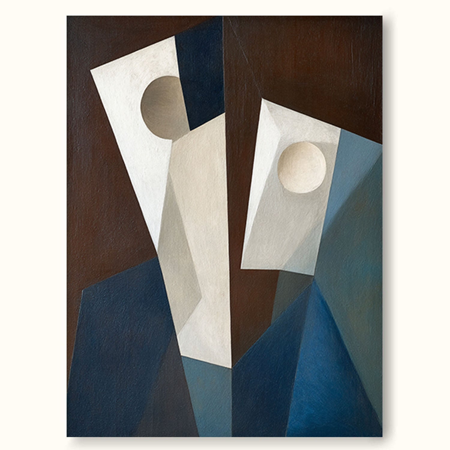 Minimalist Abstract Geometric Art Large Geometric People Art Original ...