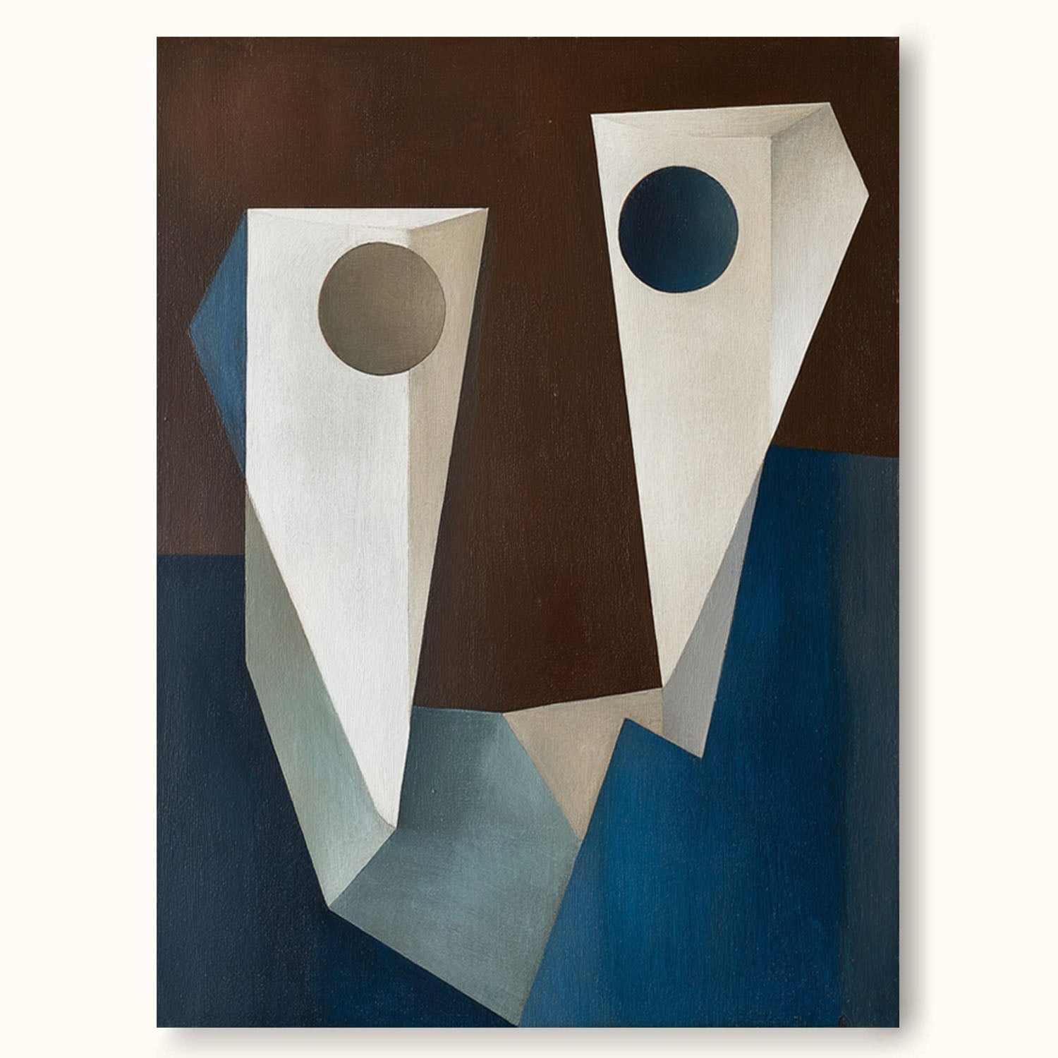 Minimalist Geometric Abstract Painting Geometric Handmade Abstract Wall ...