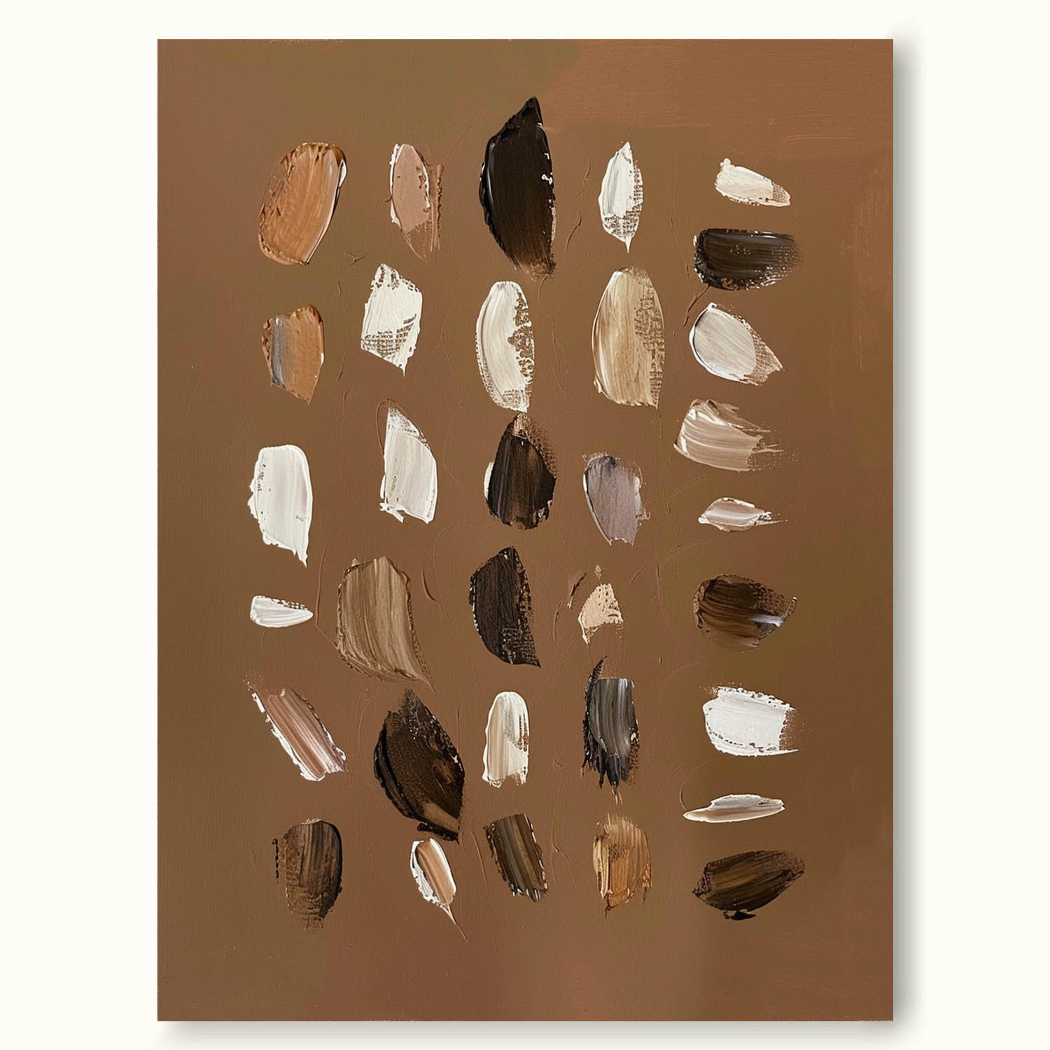 Large Brown 3D Texture Painting Original Brown Painting Brown 3D ...