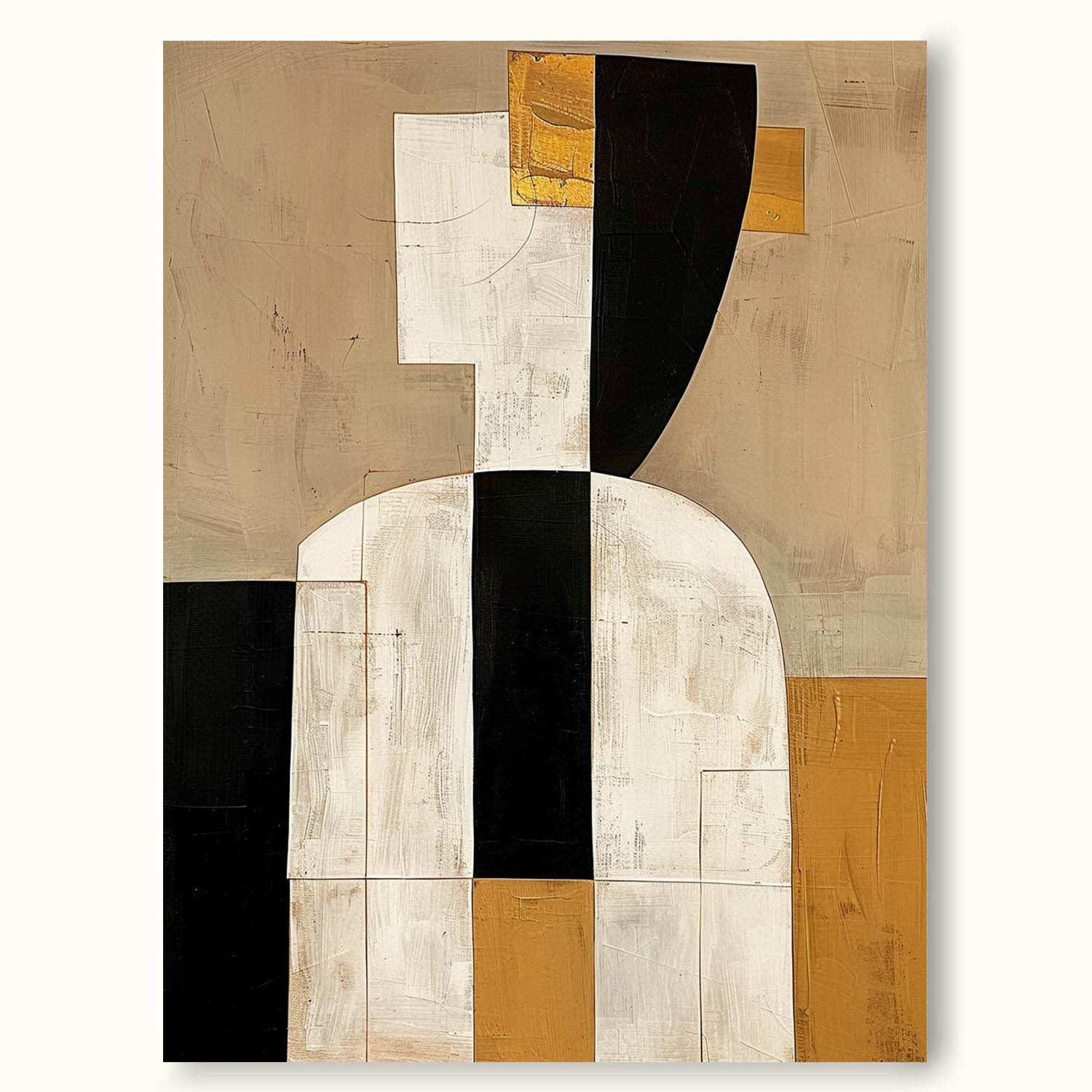 Large Faceless Portrait Painting Woman Face Canvas Art Woman Face ...