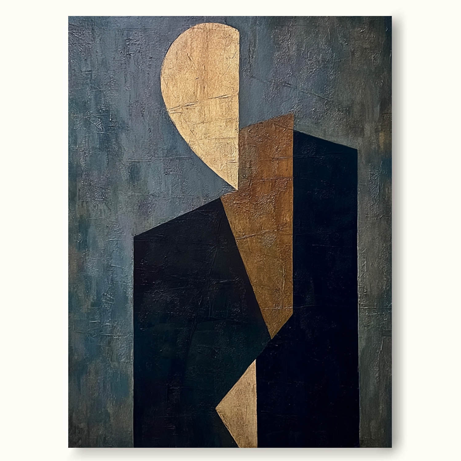 Modern Minimalist Abstract Wall Art Original Geometric Abstract People ...