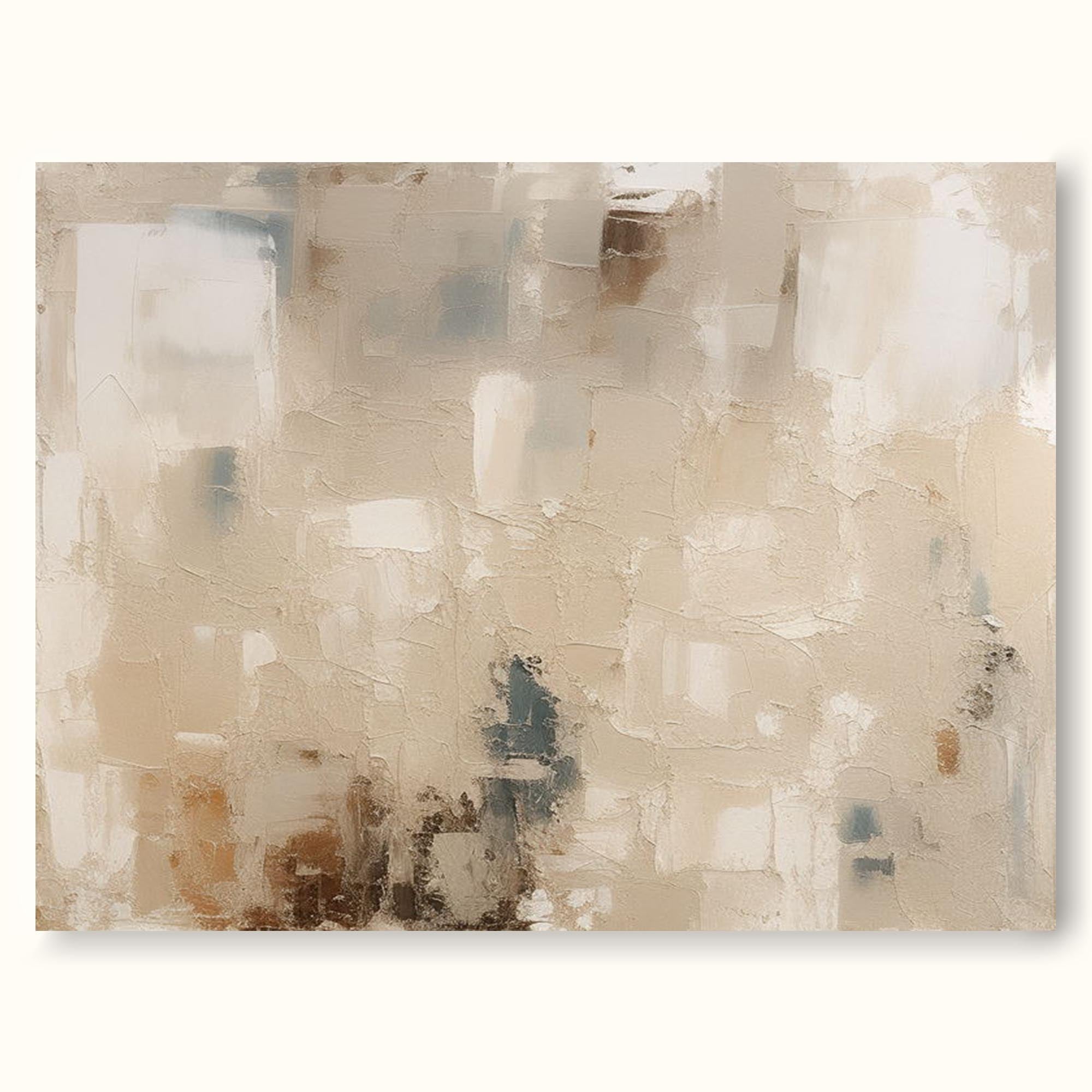 Minimalist Beige Canvas Art Large Minimalist Beige Canvas Painting ...