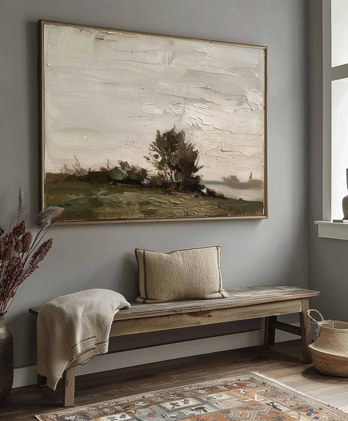 Vintage Oil Landscape Wall Art American Country Landscape Wall Art ...