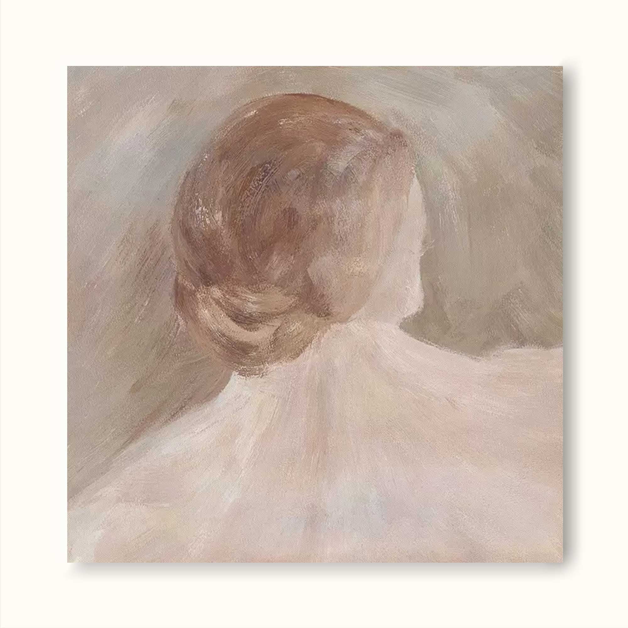 Minimalist Portrait Painting Framed Minimalist Woman Art Female ...