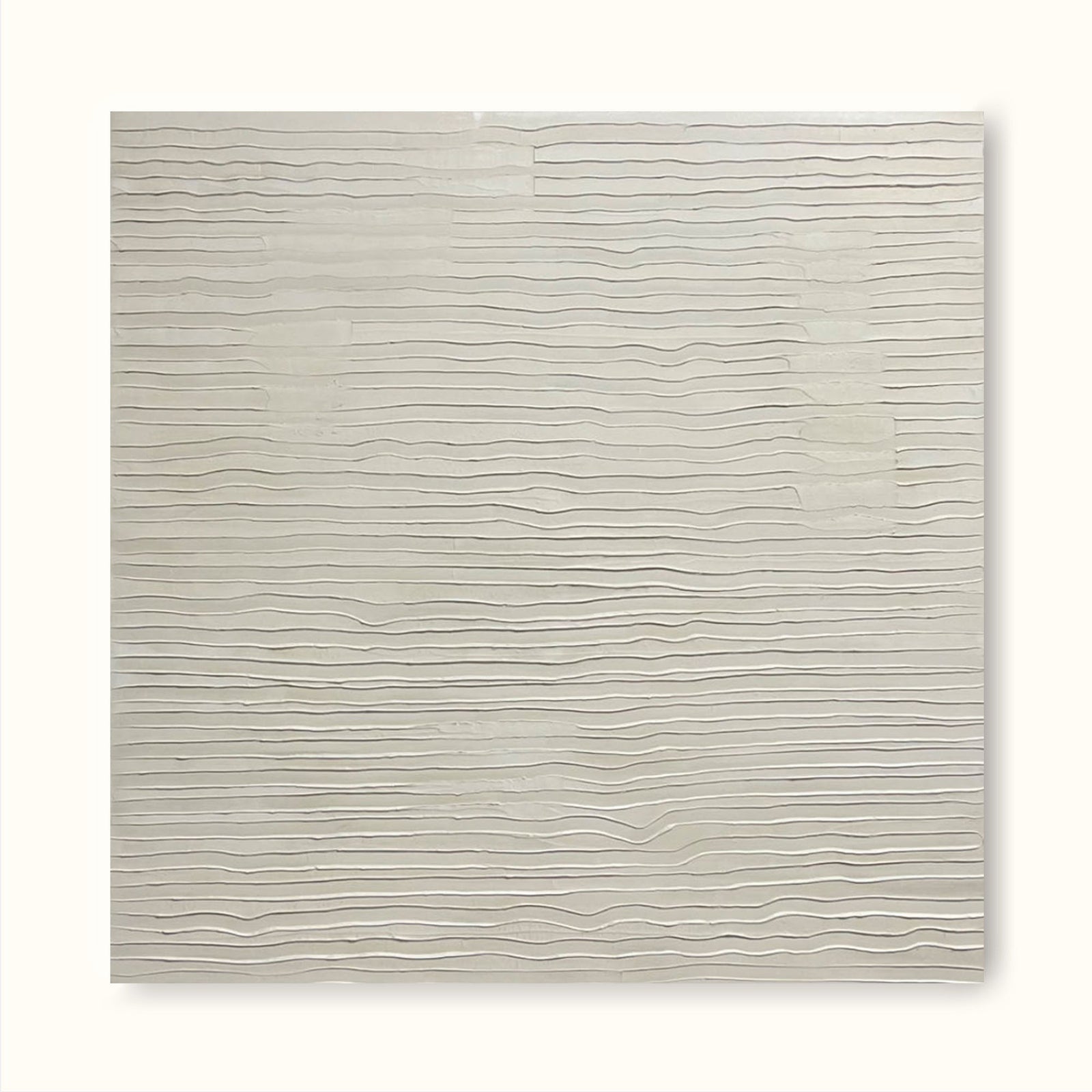 Pure Beige 3d Minimalist Painting On Canvas 3d Texture Pure Beige Art ...